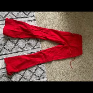 Edikted | Jeans | Edikted Red Flare Jeans | Poshmark